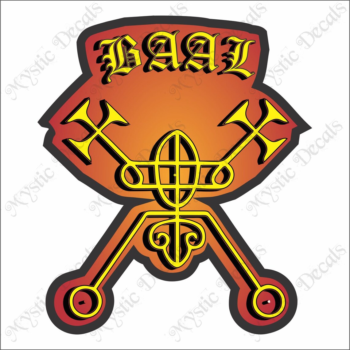 1. Baal Sigil - Bael - Vinyl Sticker DECAL - Full Color - God, Occult ...