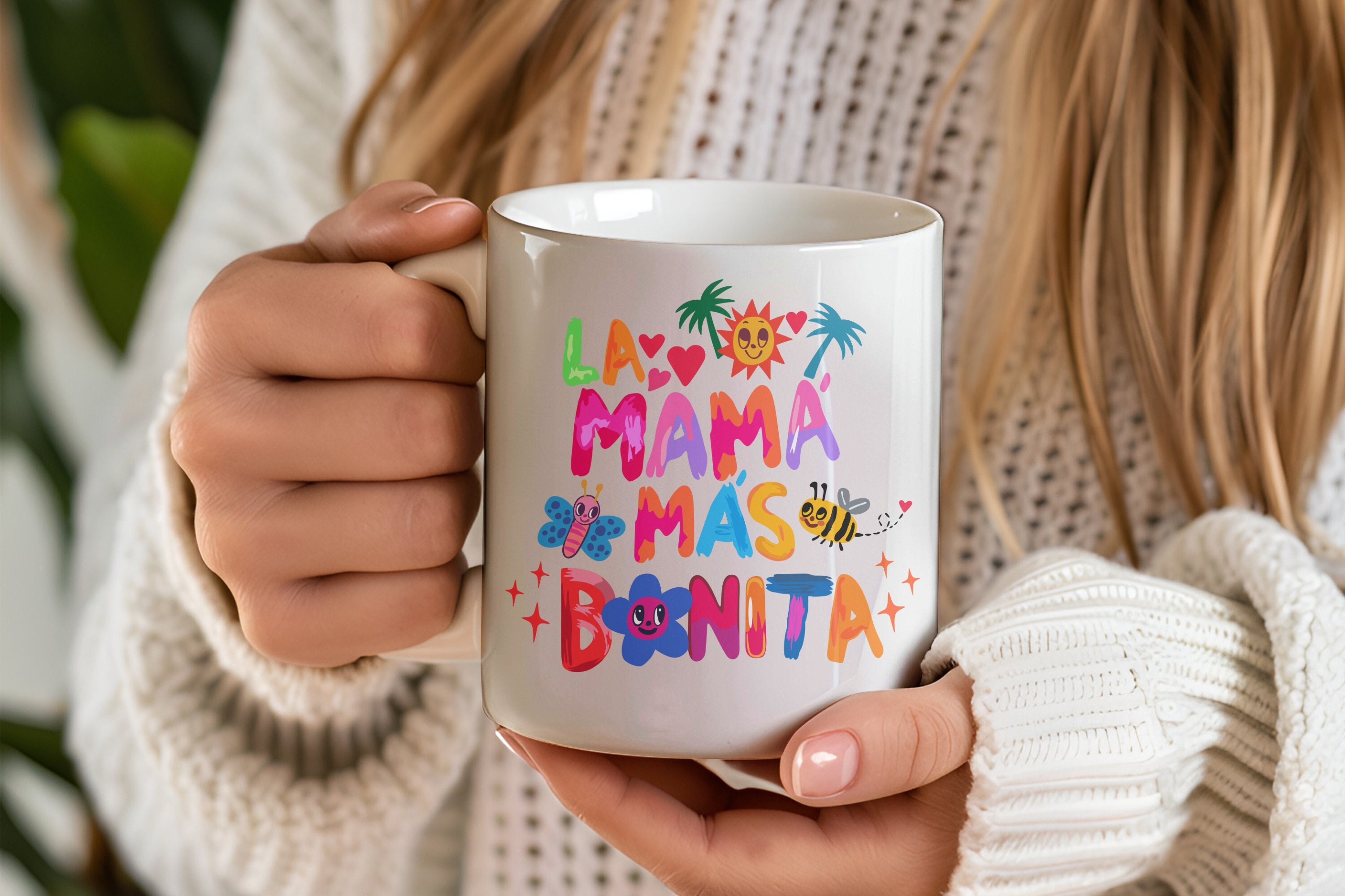 La Mama Mas Bonita Mug, Mother's Day Gift, Gift for Moms, Cute Gift for ...