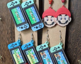 Nintendo Switch Earrings | Etsy