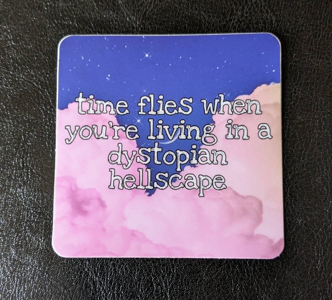 Dystopian Sticker Funny Cute - Etsy