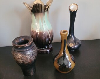 Small Vintage Ceramic Vases - Etsy