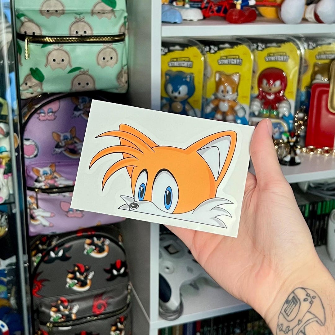 Tornado Fox Peeker Sticker Decal - Etsy