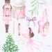 Nutcracker Watercolor Clipart. Pink Christmas Clipart. Ballerina ...