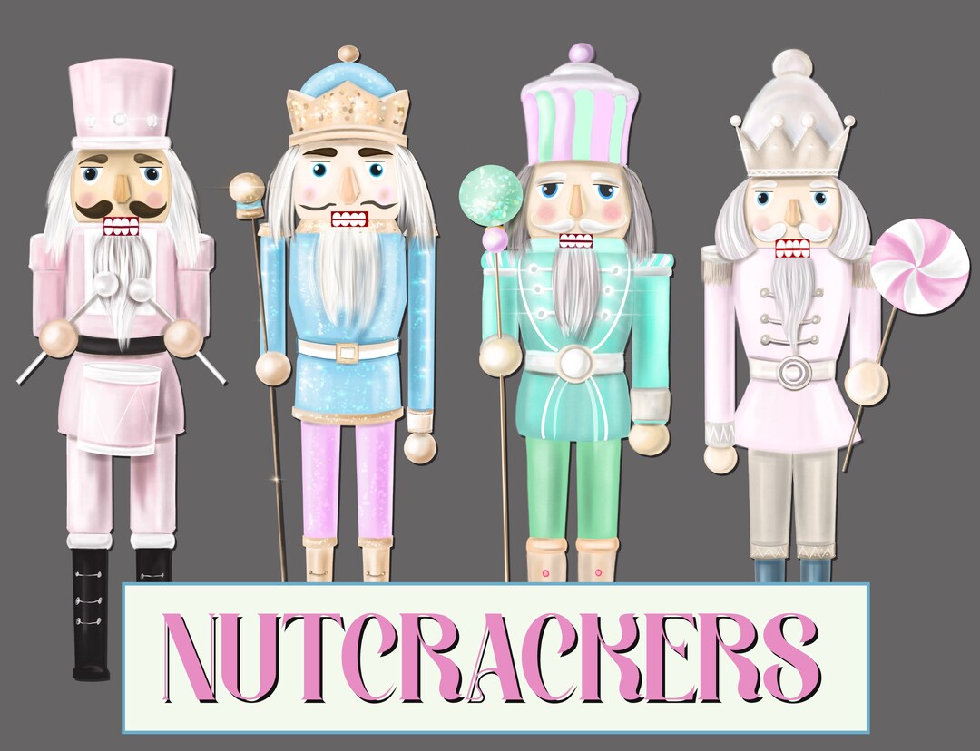 Christmas Nutcracker Digital Nutcrackers, the Nutcracker, Pink ...