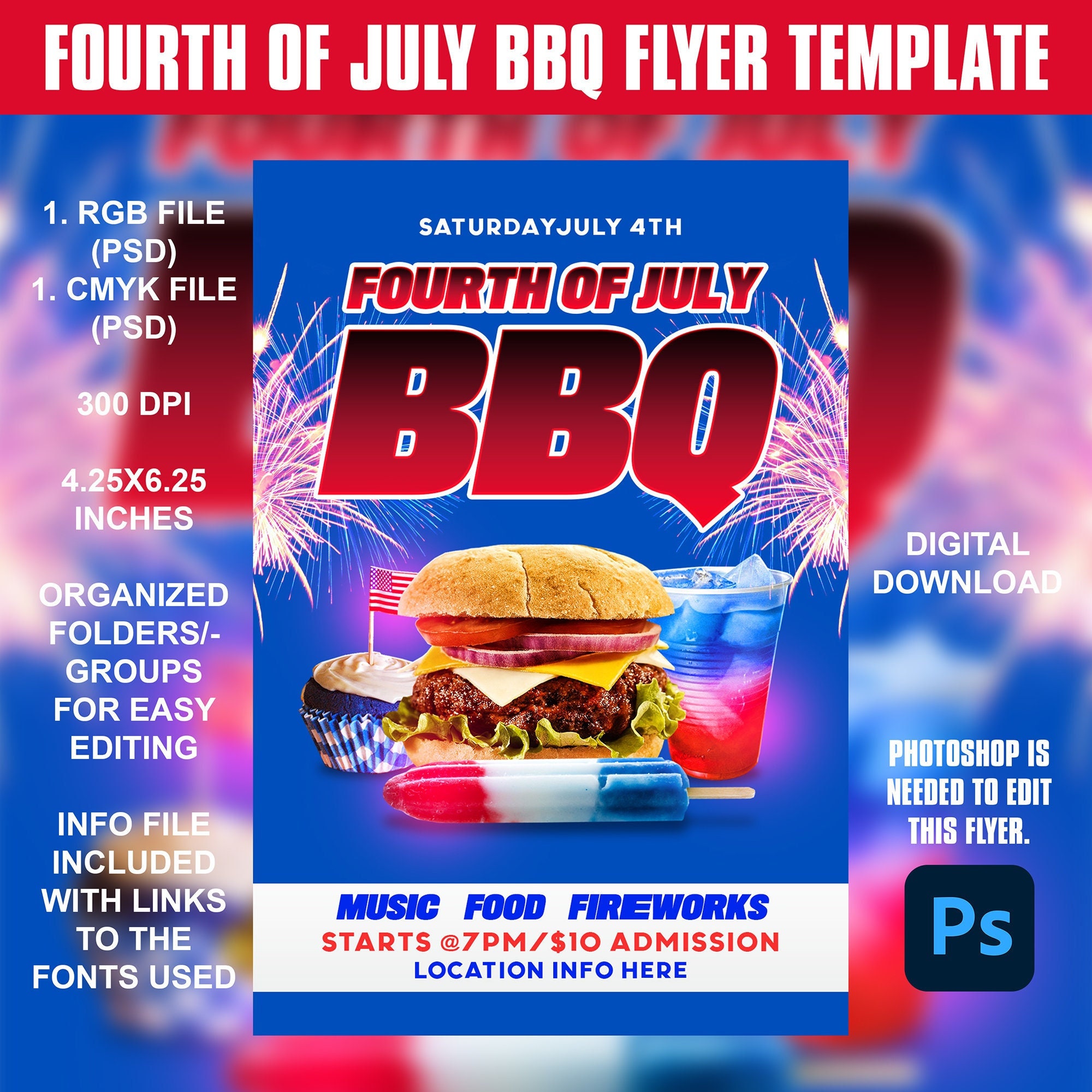 Bbq Flyer Psd