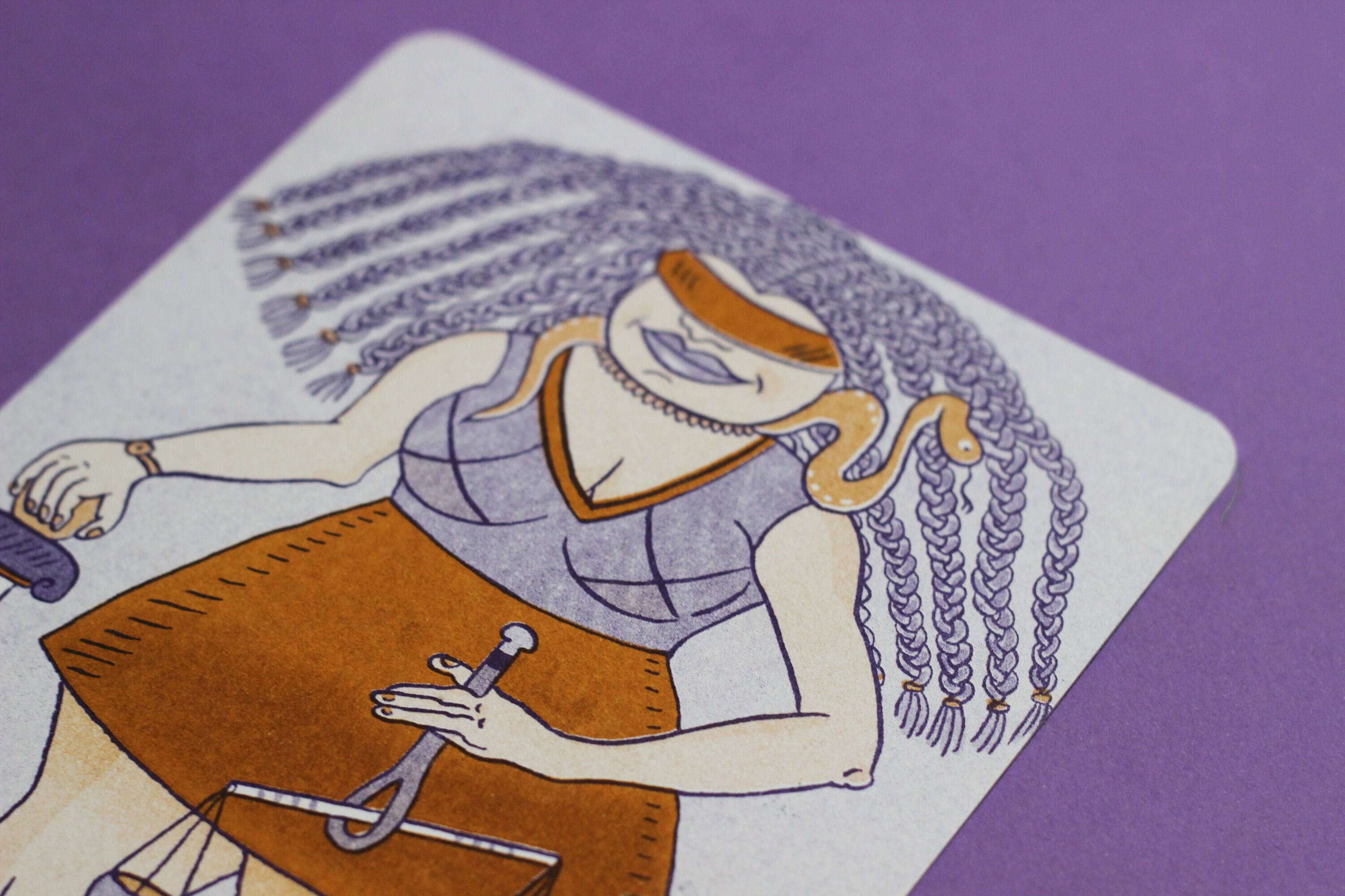 Justicia 8º Arcano Mayor Tarot de Marsella - Etsy España