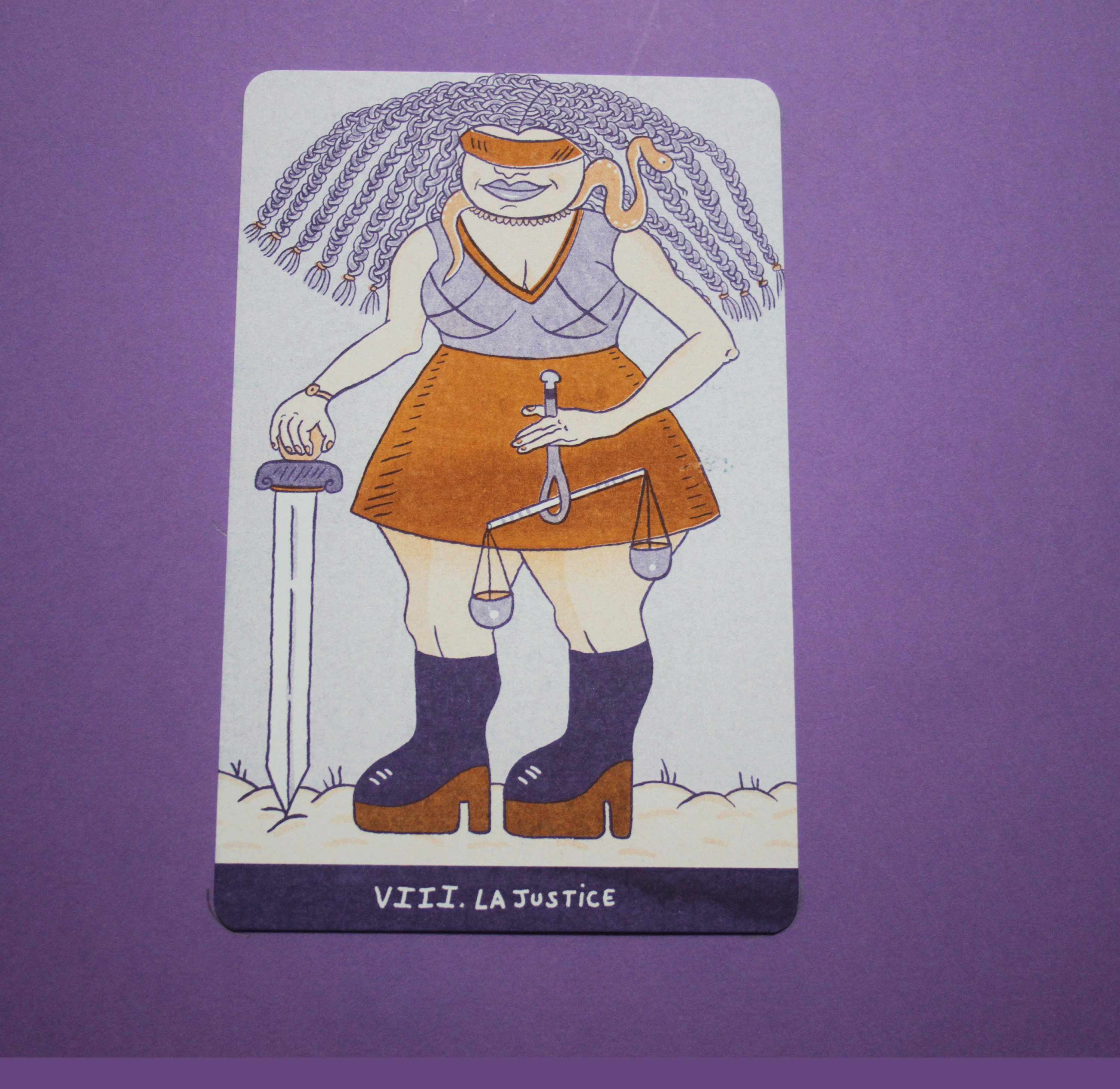 Justicia 8º Arcano Mayor Tarot de Marsella - Etsy España
