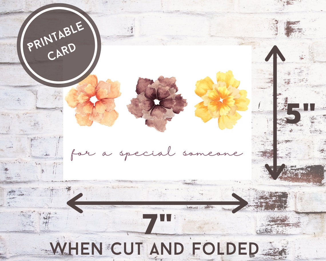 Printable Card | for a Special Someone Card | Instant Download ...