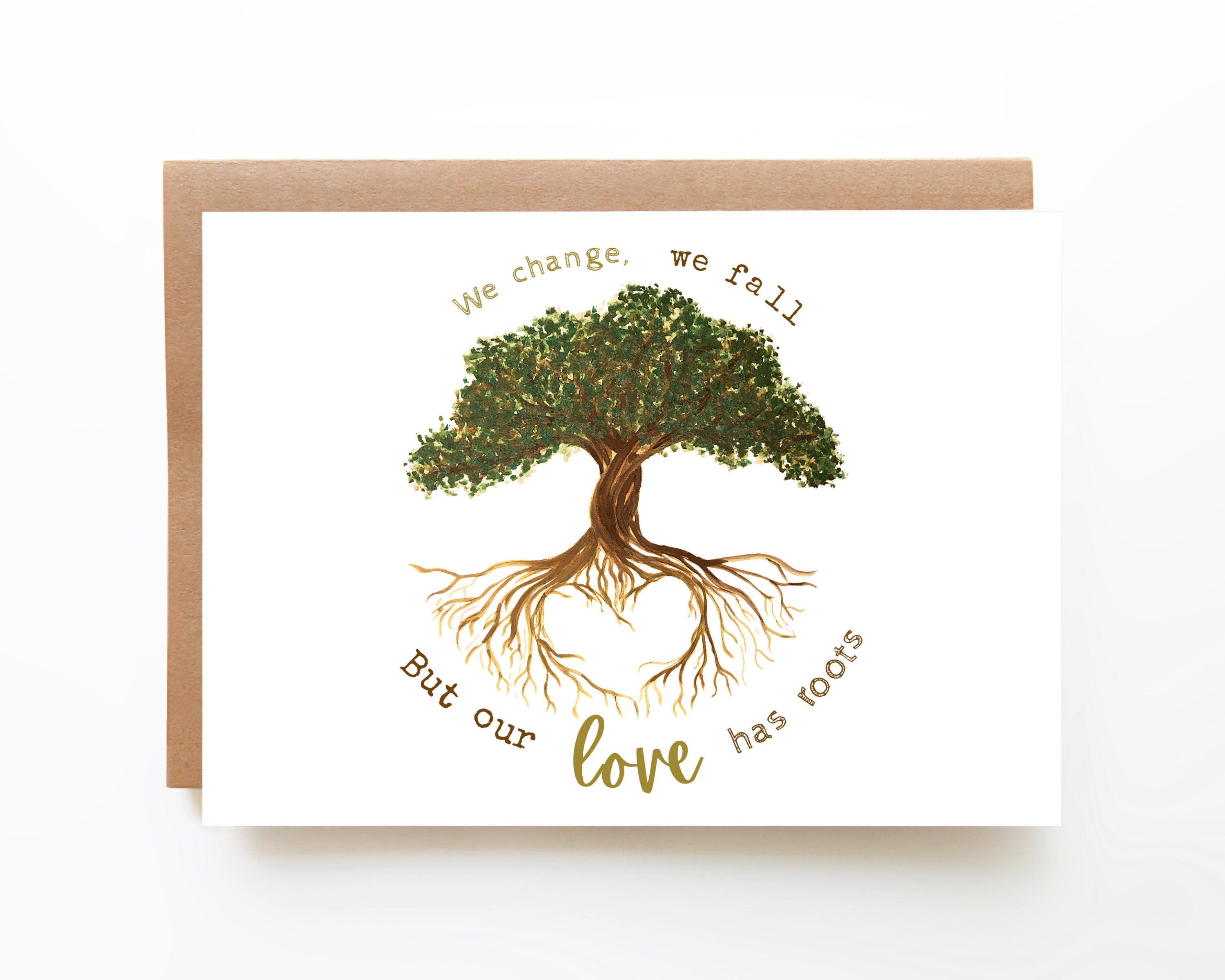 Printable Card | Our Love Has Roots Card | Instant Download | Printable ...