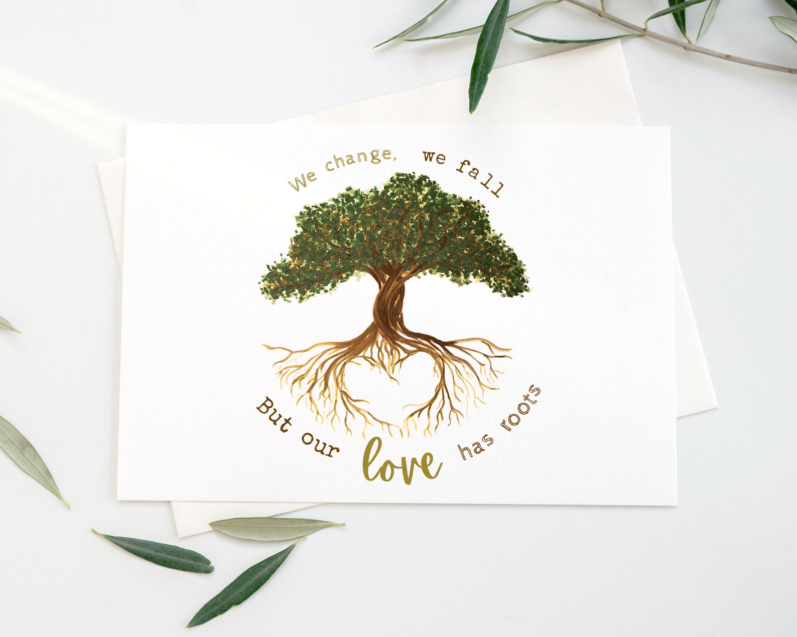Printable Card | Our Love Has Roots Card | Instant Download | Printable ...