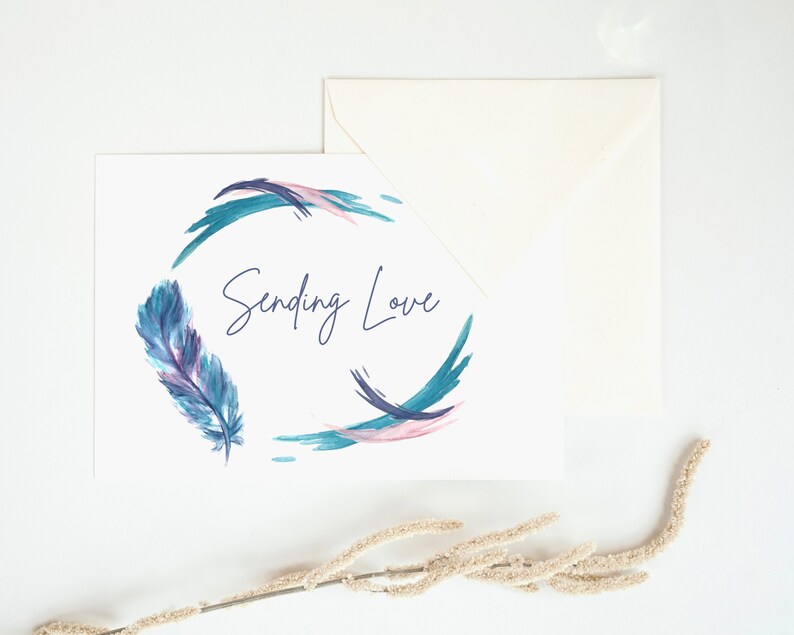 Printable Card | Sending Love Card | Instant Download | Printable ...