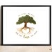 Printable Art, Watercolor Family Tree Heart Print, Our Love Has Roots ...