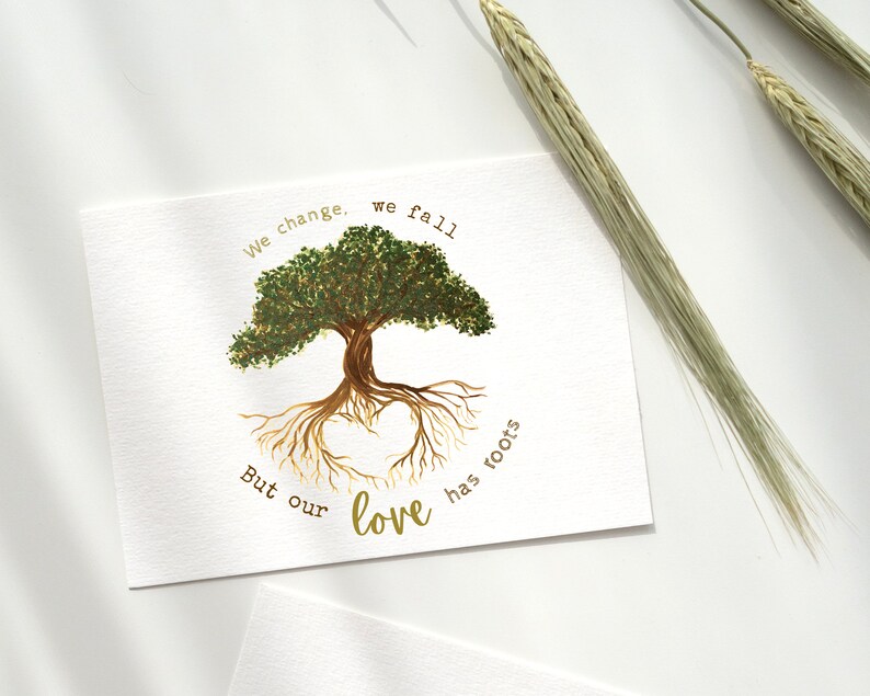 Printable Card | Our Love Has Roots Card | Instant Download | Printable ...