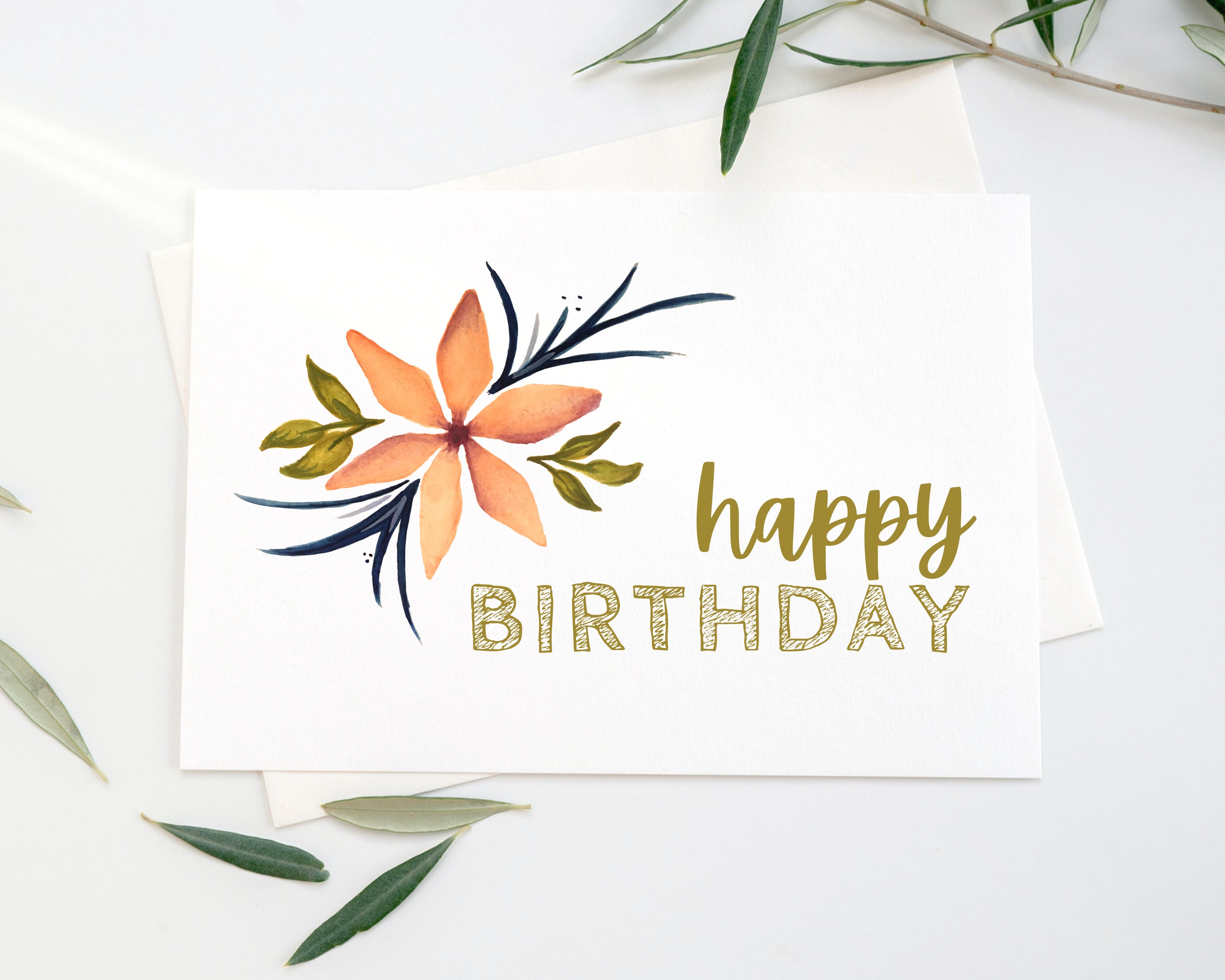 Printable Card | Happy Birthday Card | Instant Download | Printable ...