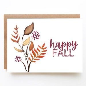 Printable Card | Happy Fall Card | Instant Download | Printable ...