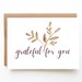 Printable Card | Grateful for You Card | Instant Download | Printable ...