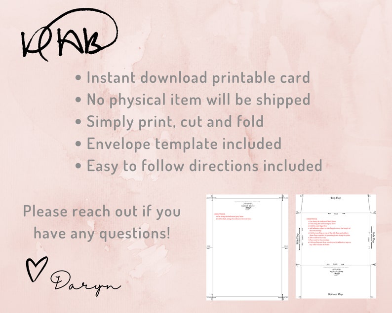 Printable Card | Happy Fall Card | Instant Download | Printable ...