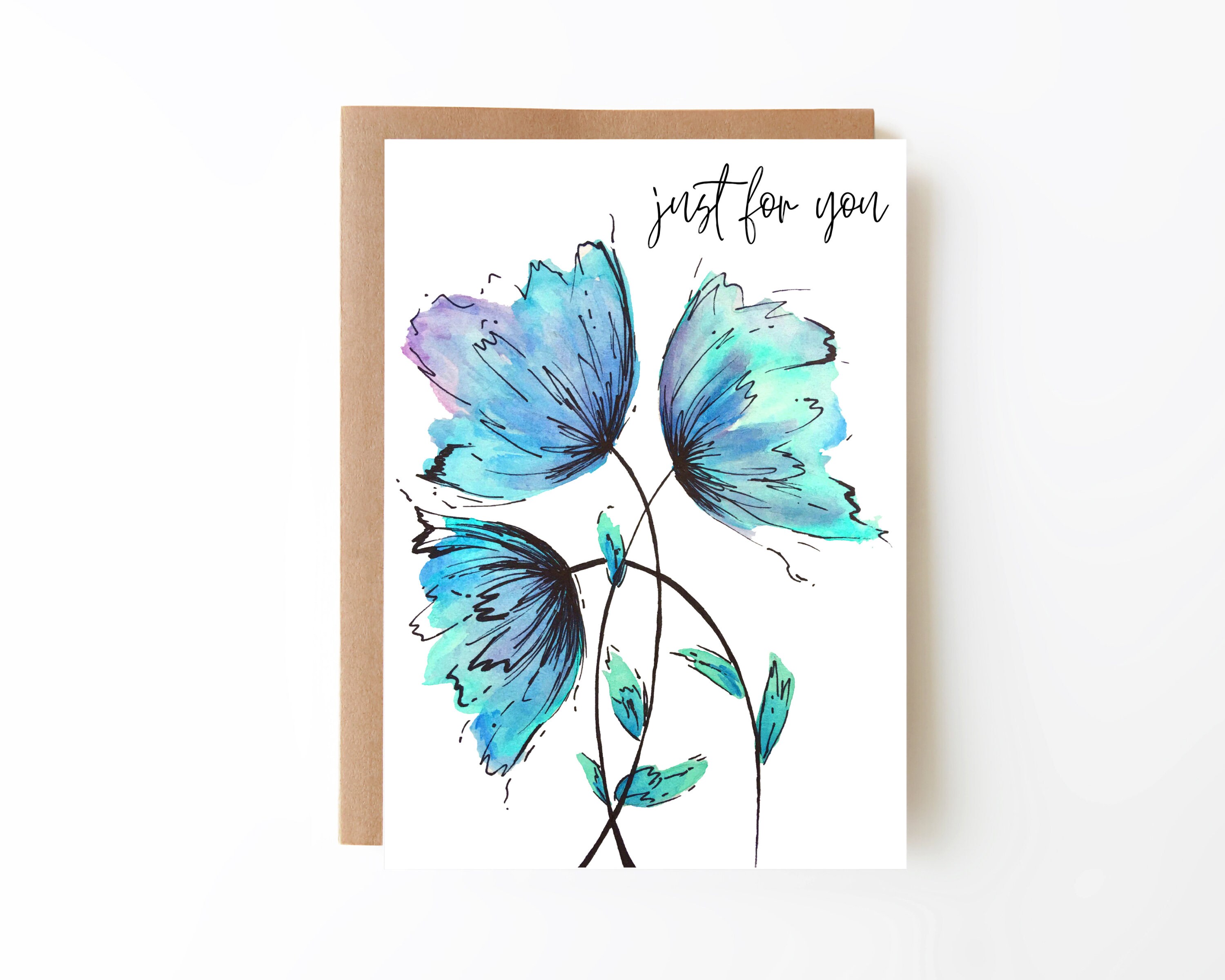 Printable Card | Just for You Card | Instant Download | Printable ...
