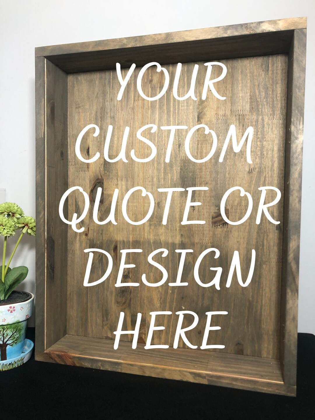 Personalized XL Rustic Shadow Box: Handmade Pine Wood Display - Etsy