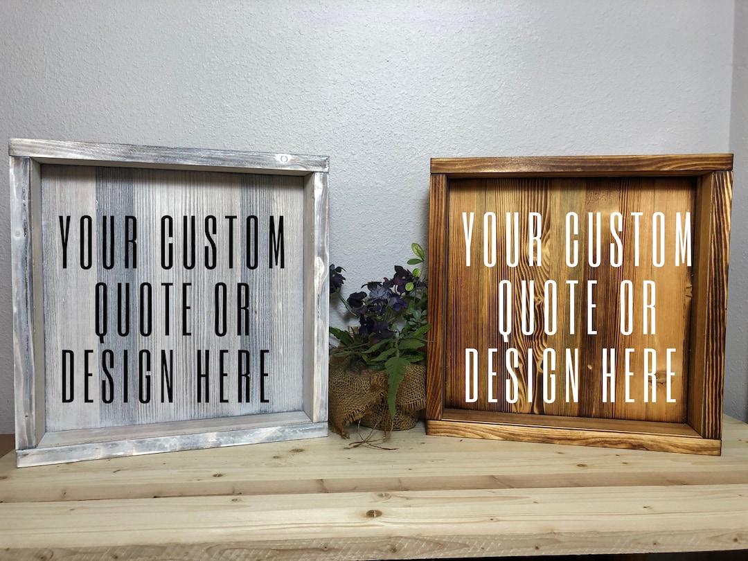 Personalized Shadow Box • Handmade Shadow Box • Rustic Shadow Box ...