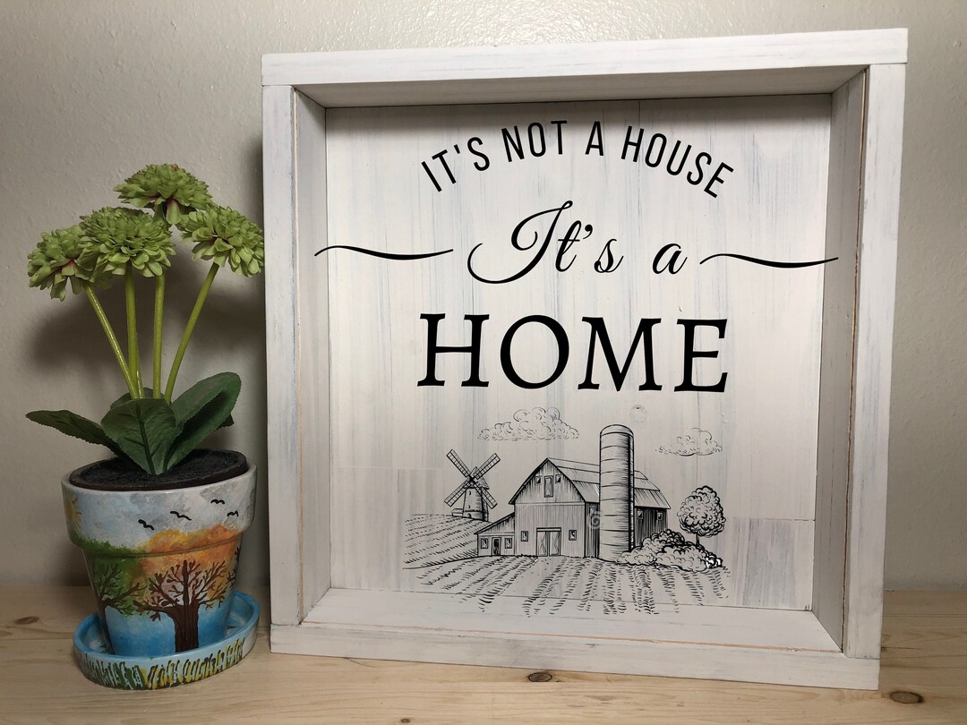 It's a Home Shadow Box • Wood Shadow Box • New Home Gift • Rustic ...