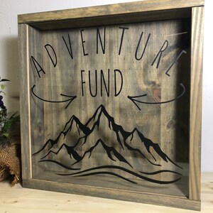 Adventure Fund Shadow Box • Travel Fund • Money Holder • Gift for ...