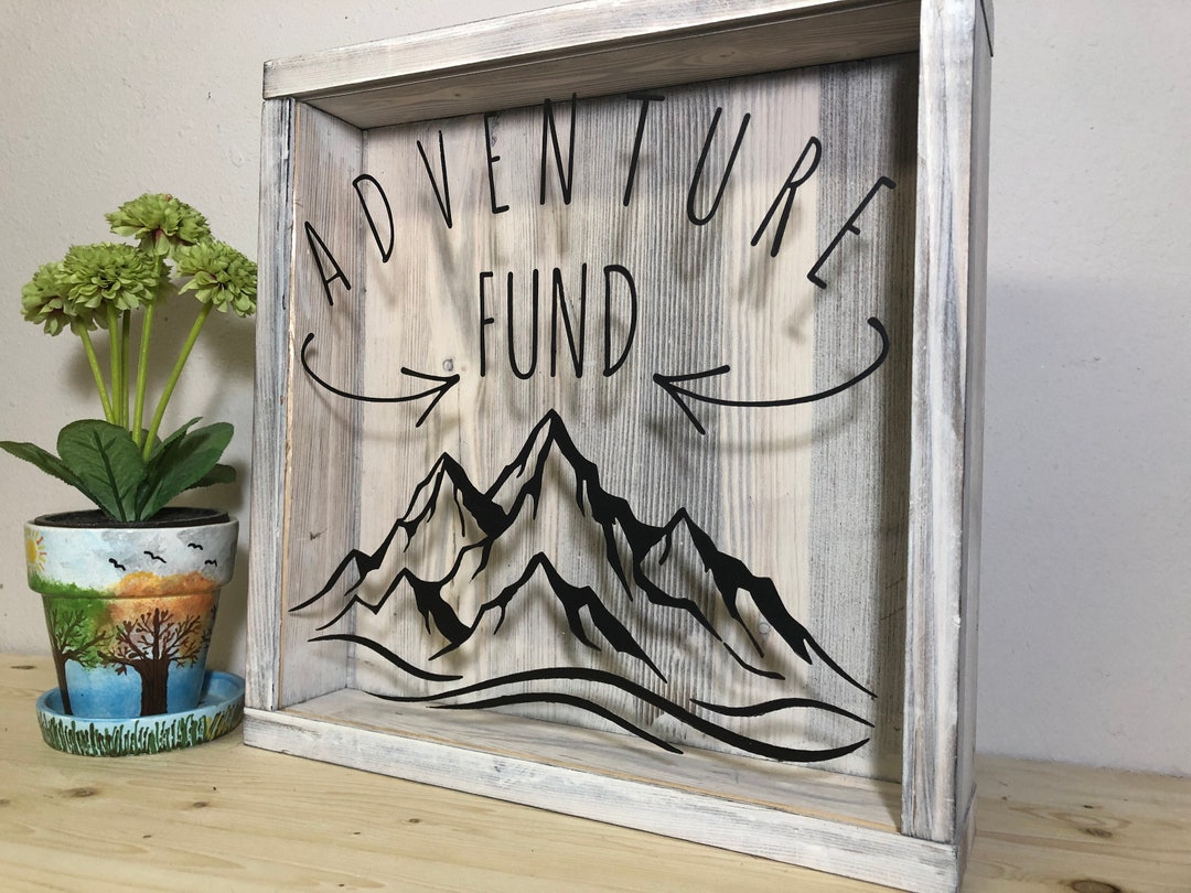 Adventure Fund Shadow Box • Travel Fund • Money Holder • Gift for ...
