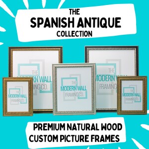 Spanish Antique Picture Frame, Victorian Ornate Decorative Custom ...