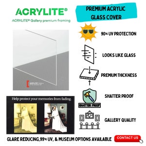 Colorful Modern Picture Frame UV Protective Acrylic Glass Ready to Hang ...