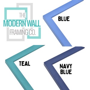 Colorful Modern Picture Frame UV Protective Acrylic Glass Ready to Hang ...