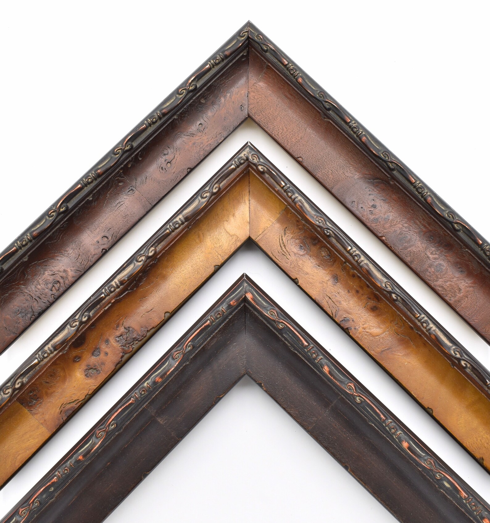 Traditional Scooped Burl Wood Picture Frame Rustic Custom - Etsy