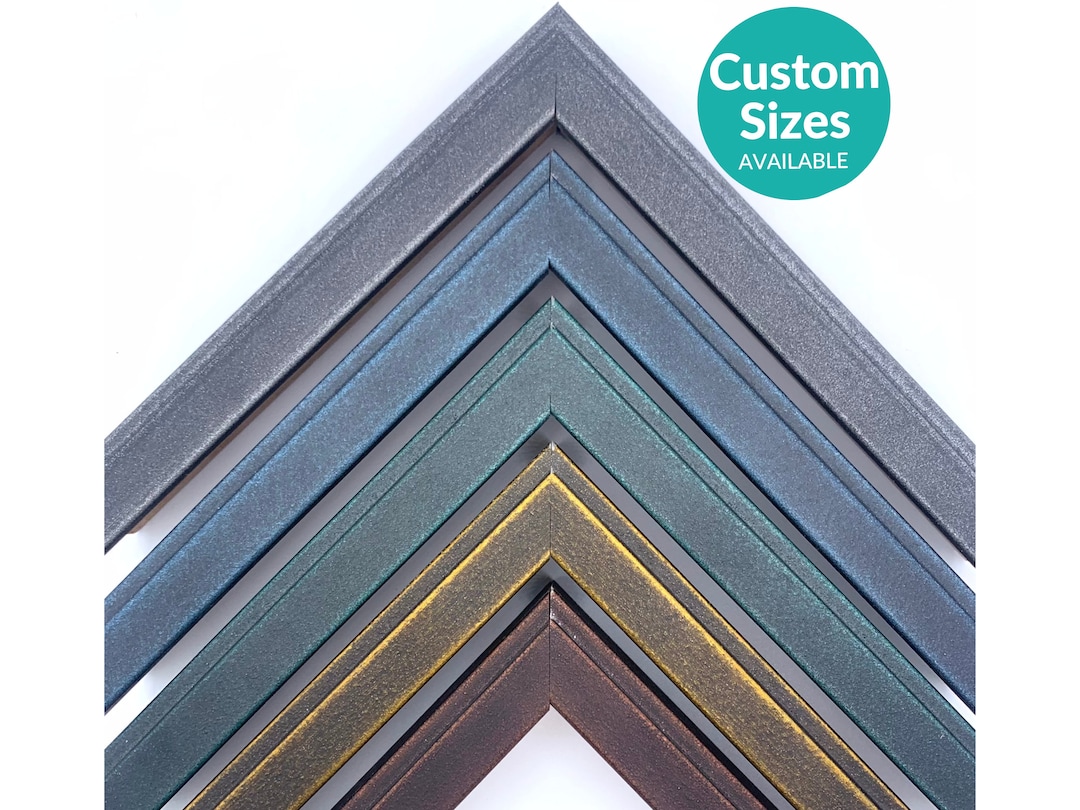 Tarnished Metal Gothic Custom Picture Frame W/ 90% UV Cover, Steampunk ...