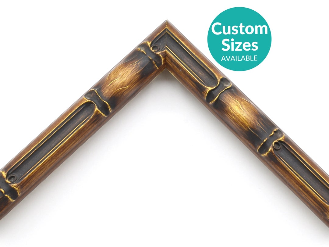 Walnut Bamboo Picture Frame With UV Protective Acrylic Glass Ready to ...