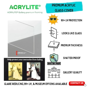 Beveled Basic Black or White Picture Frame 90% UV Protection Ready to ...