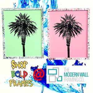 Colorful Urban Paint Splatter Picture Frame Ready to Hang 90% UV ...