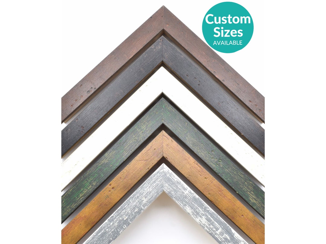 Vintage Style Painted Wood Frame – Rustic Textured Picture Frame for ...