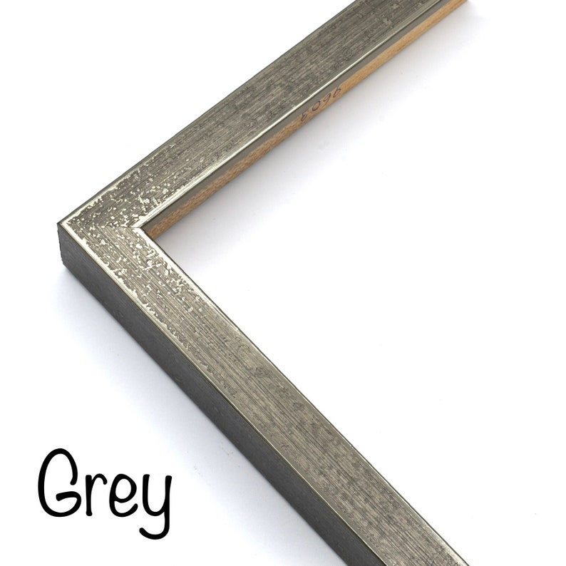 Weathered Metallic Picture Frame Modern Custom Frames for - Etsy