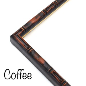 Exotic Thin Bamboo Picture Frame, Tropical Beach Tiki Custom Frames for ...