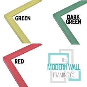 Colorful Modern Picture Frame UV Protective Acrylic Glass Ready to Hang ...