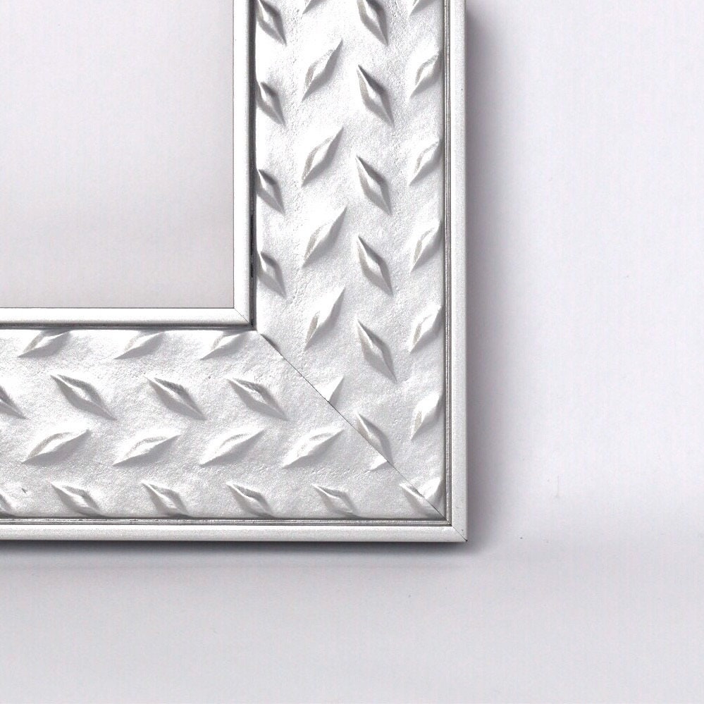 Diamond Plate Picture Frame Industrial Custom Frames for Wall - Etsy