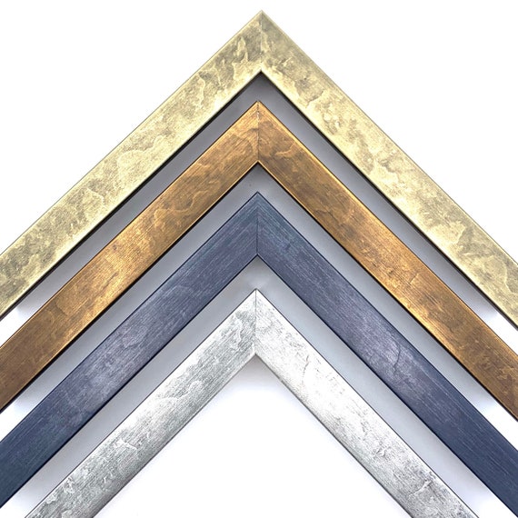 Steel Wood Metallic Picture Frame Modern Custom Frames for - Etsy