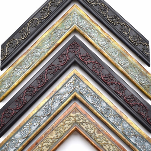 Decorative Ornate Picture Frame Elegant Wood Custom Frames - Etsy