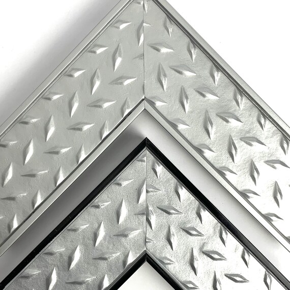 Diamond Plate Picture Frame Industrial Custom Frames for Wall - Etsy