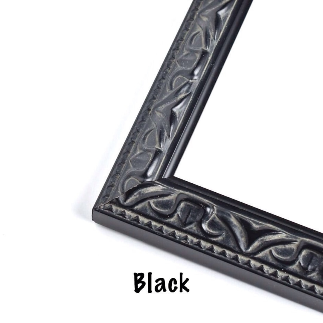 Vintage Black Art Deco Frame, Ornate Decorative Picture Frame for ...