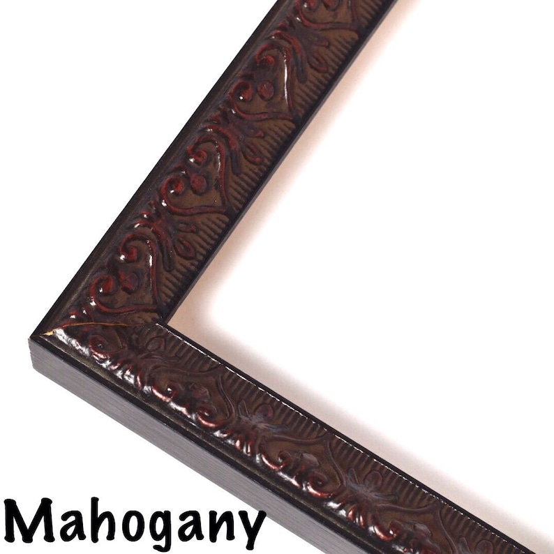 Dark Baroque Gothic Frame, Ornate Black, Gold, Mahogany, and Copper ...