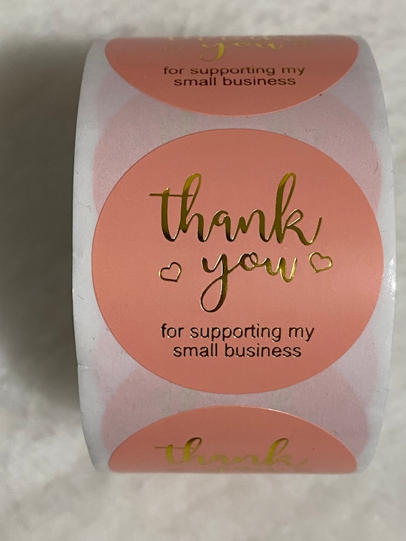 Thank You Sticker | Etsy