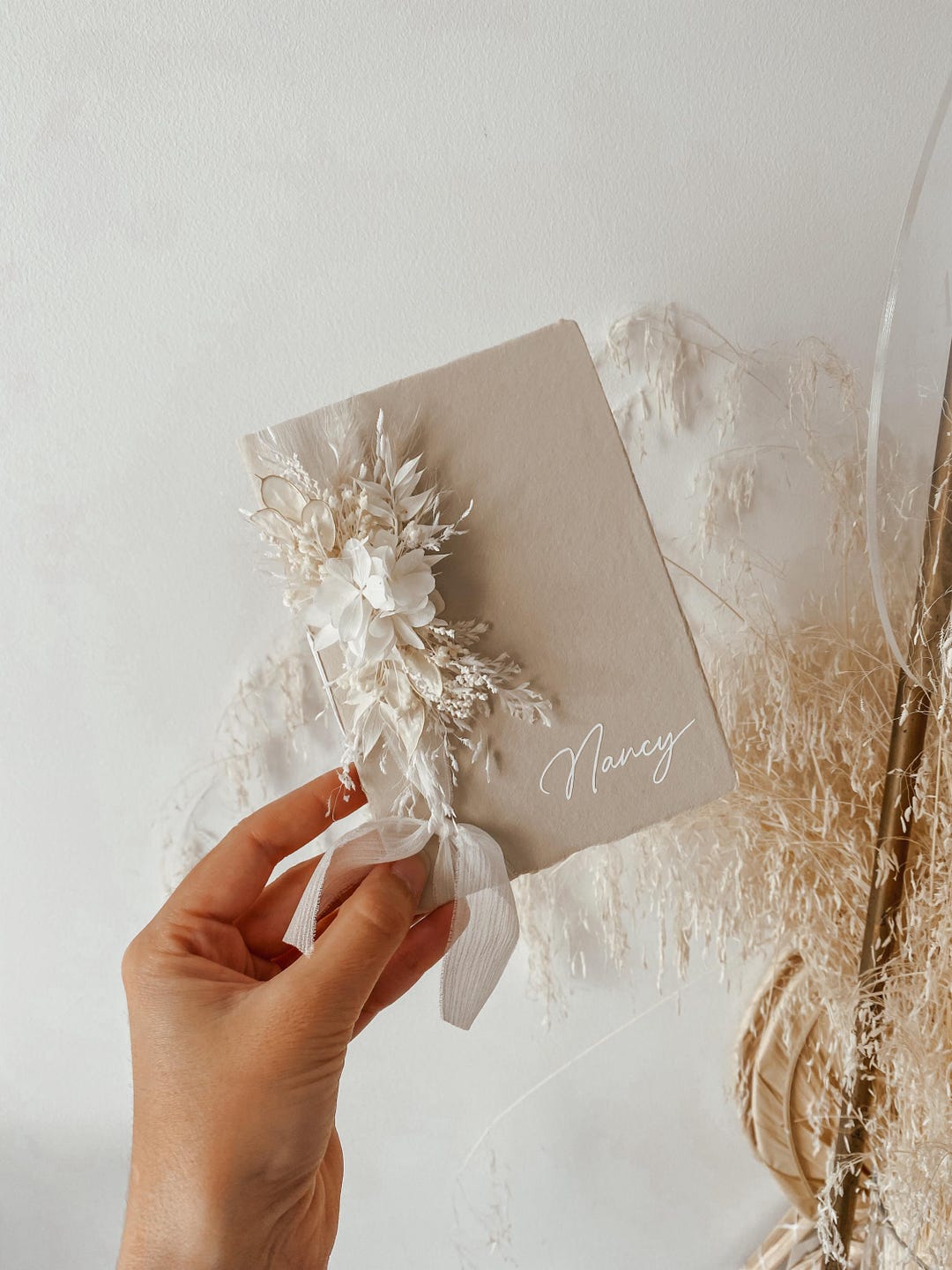 Personalized Wedding Greeting Booklet, Baptism Mass Booklet, Bride and ...