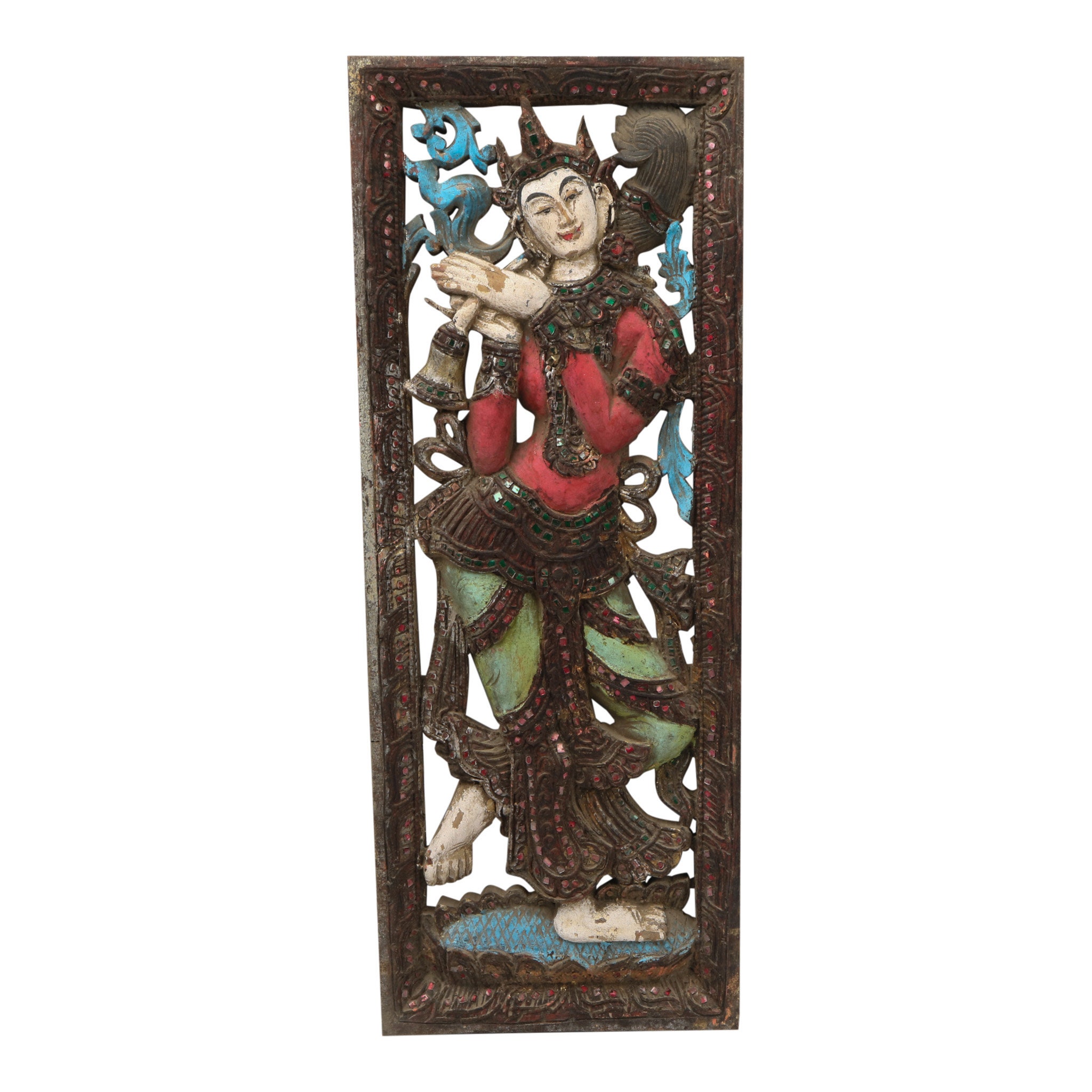 Woodcarving Antique Inspired Burmese Art Traditional Handicraft ...