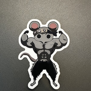 Laptop Decal | Muscle Mice Anime Sticker - Etsy