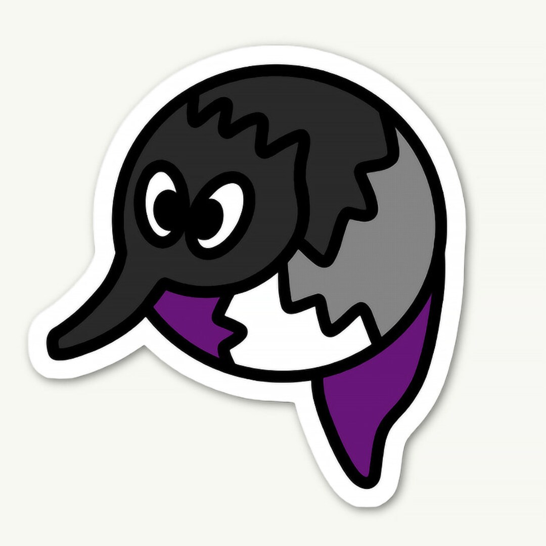 PRIDE Worm on a String Stickers: Ace - Etsy